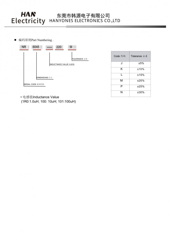 NR6045-331M dimensions page