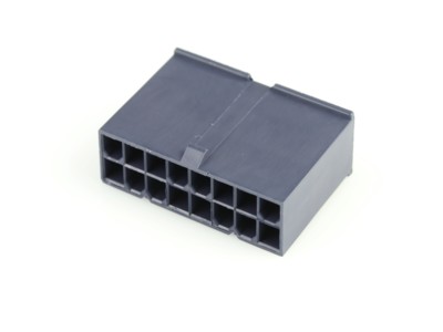 Mini-Fit Sr. Vertical Header, 10.00mmPitch, Single Row, 4 Circuits, 8.30mm Tail Length, for 6.35mm PCB, 0.76µm Gold (Au) Plating