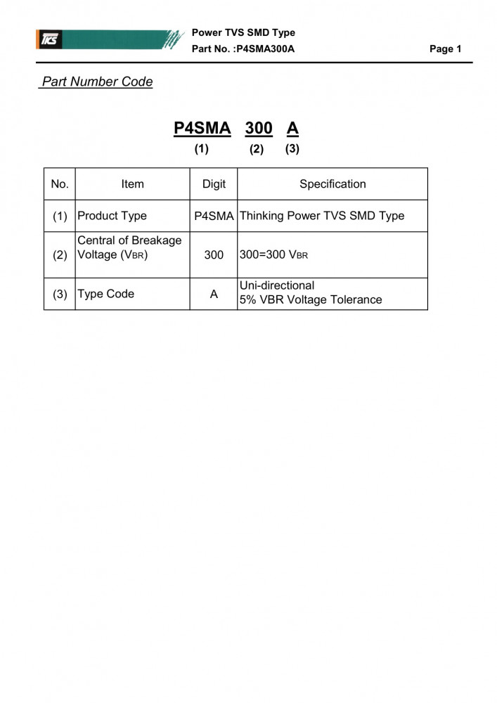 P4SMA300A datasheet page 4