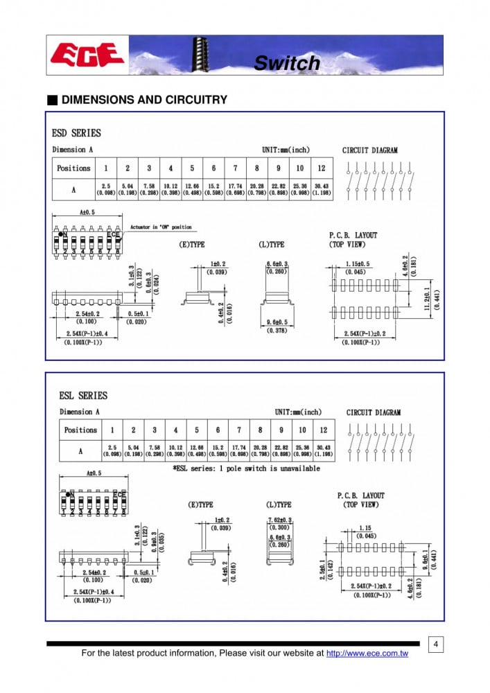 ECE ESD104EZ technical document page 4