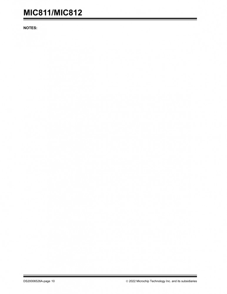 MIC811 technical document page 10