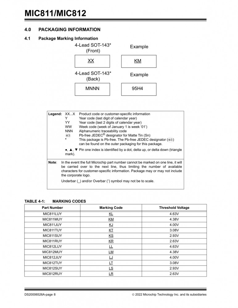 MIC811 technical document page 8