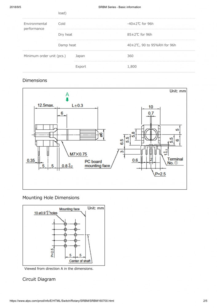 SRBM160700 technical document page 2