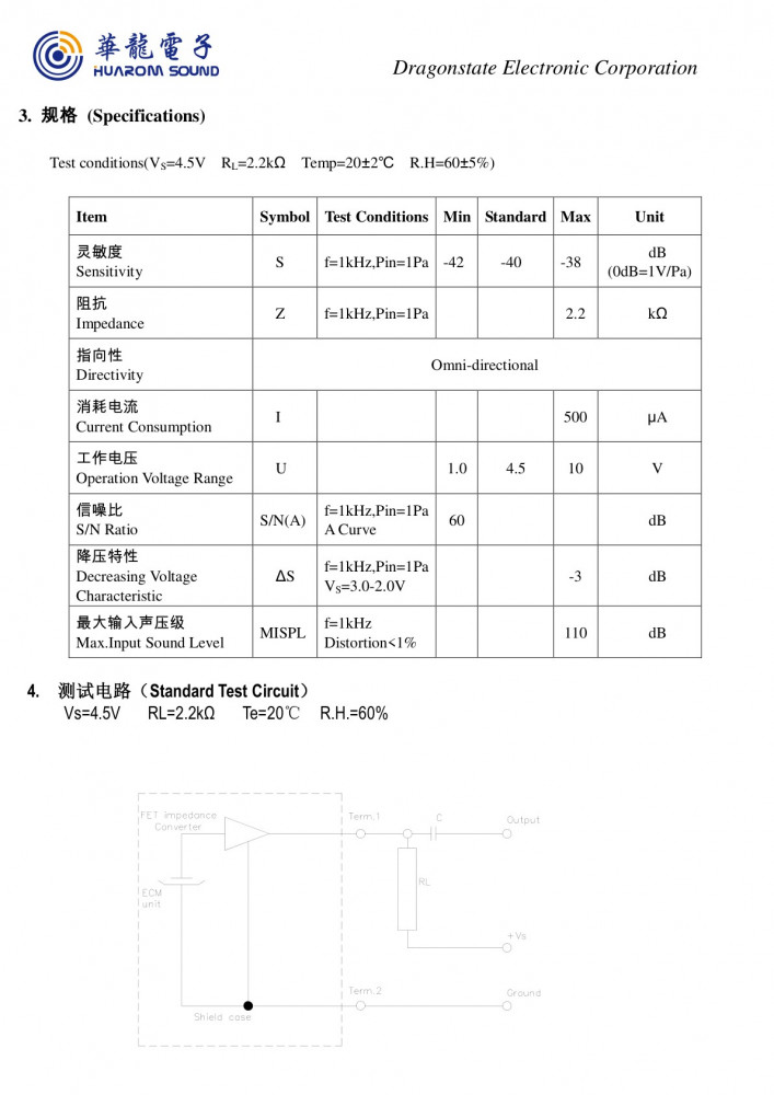 HMF-O97A40-NA specification page 3
