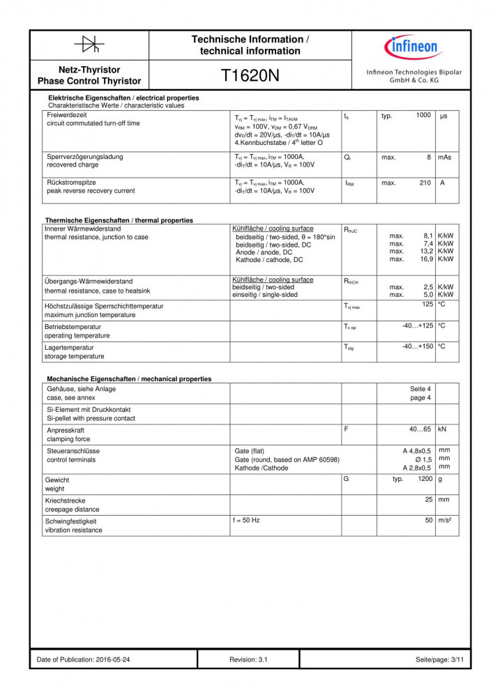 T1620N65TOF technical document page 3