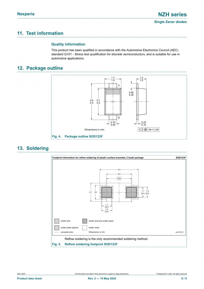 NZH series datasheet page 6