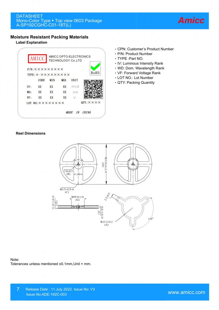 A-SP192CGHC-C01-18T(L) datasheet page 7