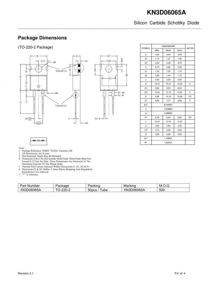 KN3D06065A datasheet page 4