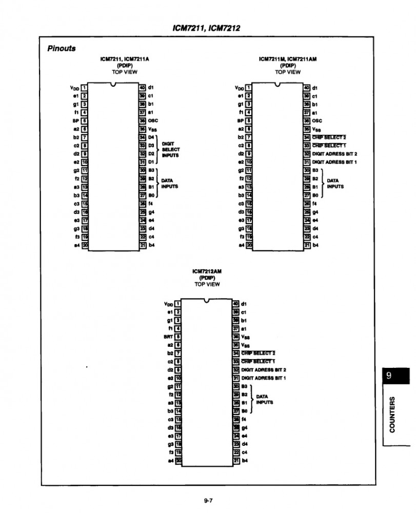ICM7211AIM44 datasheet page 3