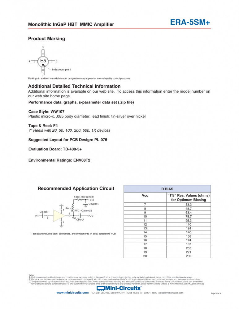 ERA-5SM+ datasheet page 3