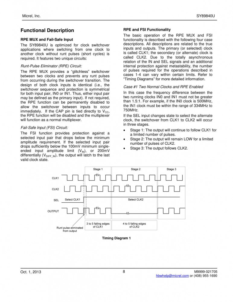 SY89840U datasheet page 8