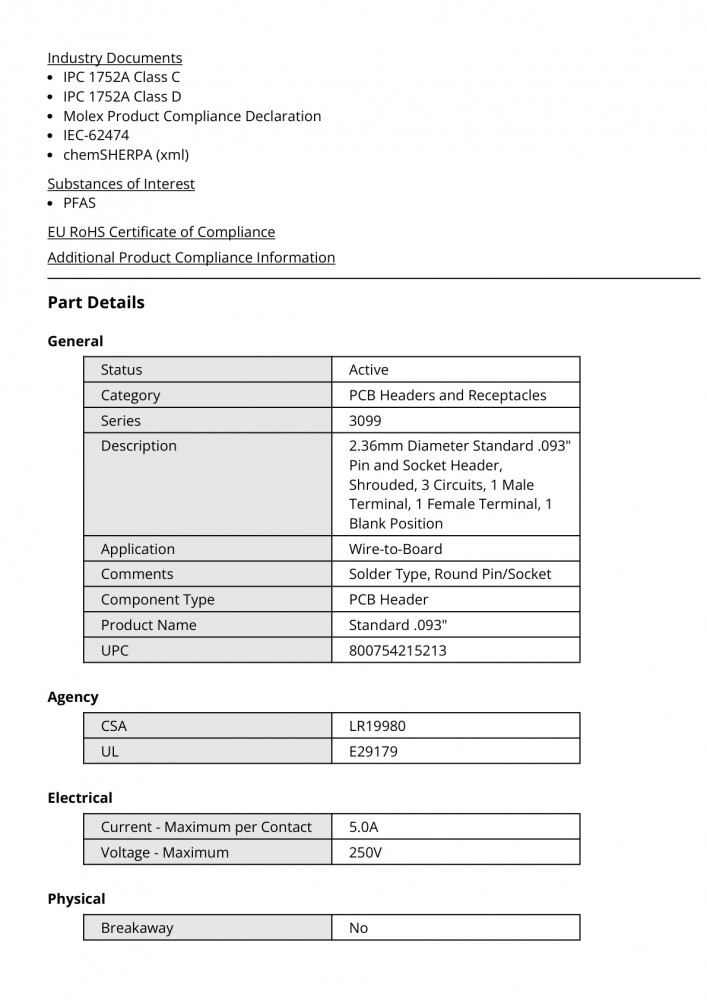 MOLEX 10181036 drawing preview, page 2