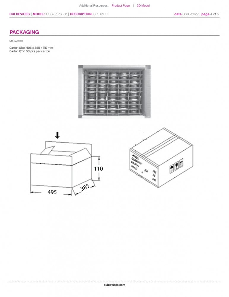 CSS-878731-58 datasheet page 4