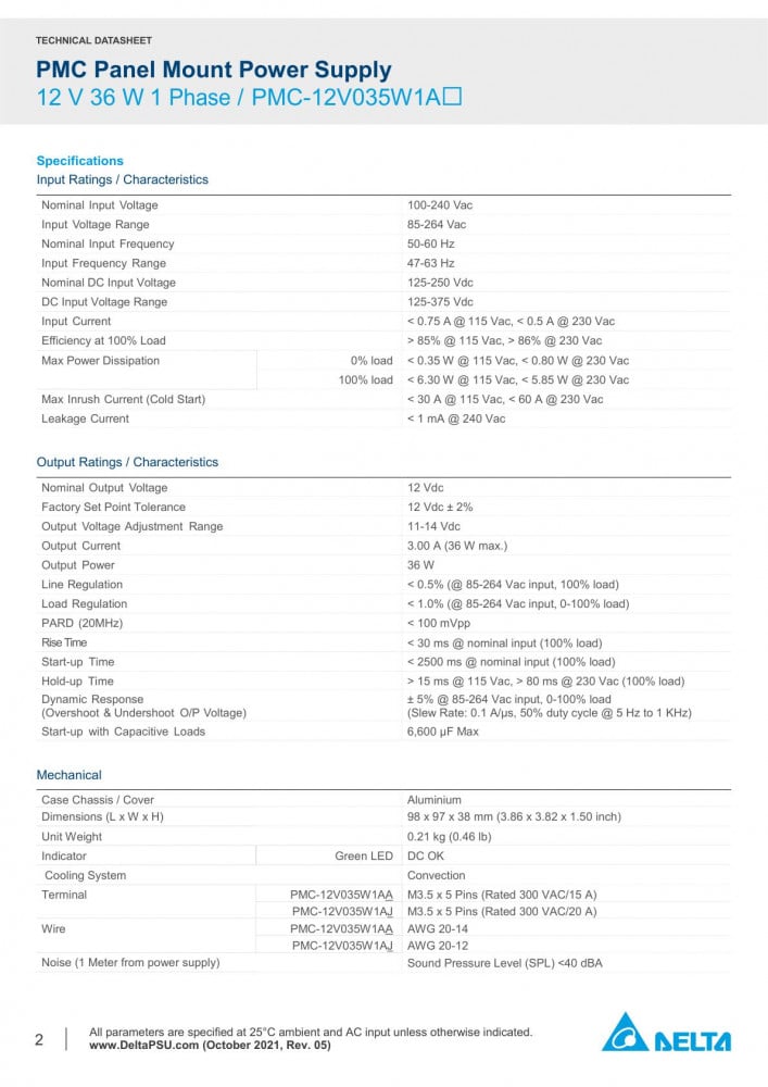 PMC-12V035W1AA datasheet page 2