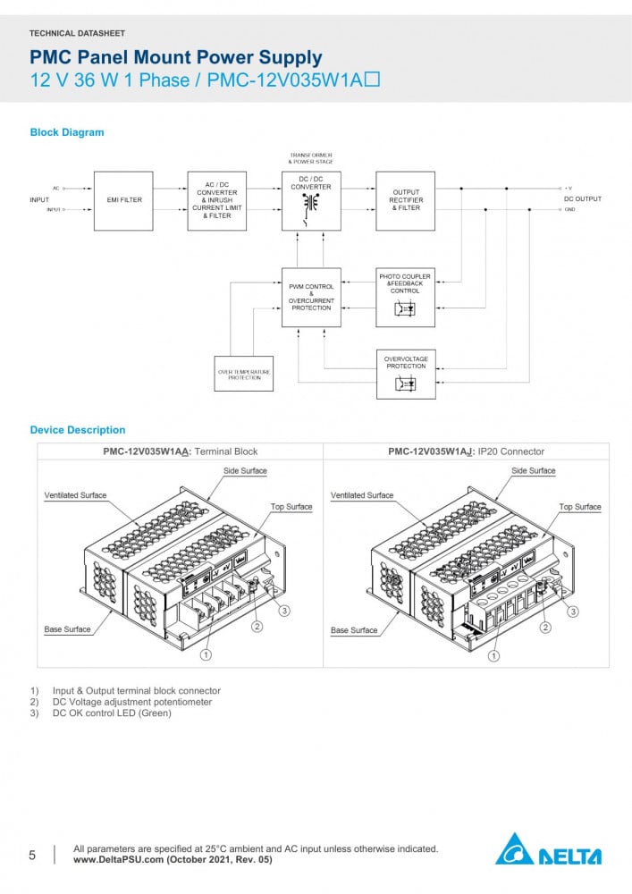 PMC-12V035W1AA datasheet page 5