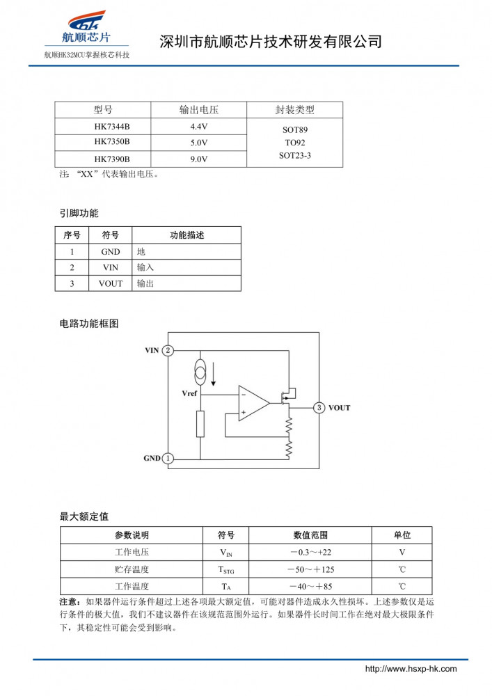HK7330B datasheet page 2