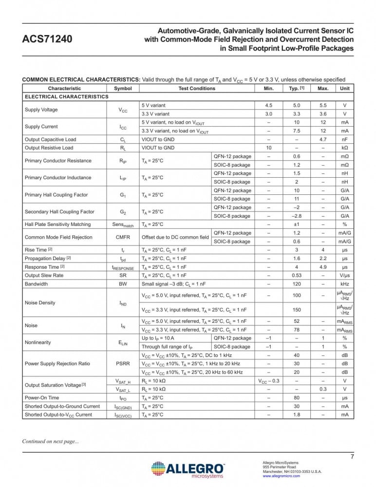 ACS71240 datasheet page 7
