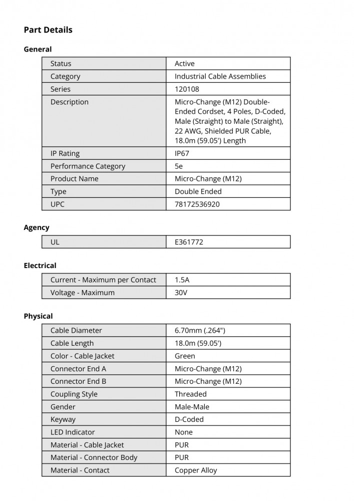 Molex product drawing page 2