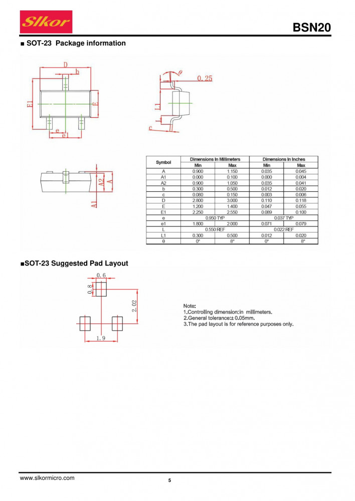 BSN20 datasheet page 5