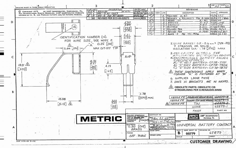 TE Connectivity 62879-1 drawing preview