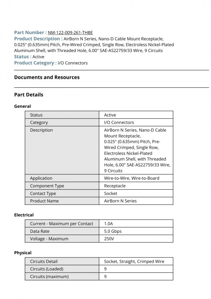 Product document image, page 1