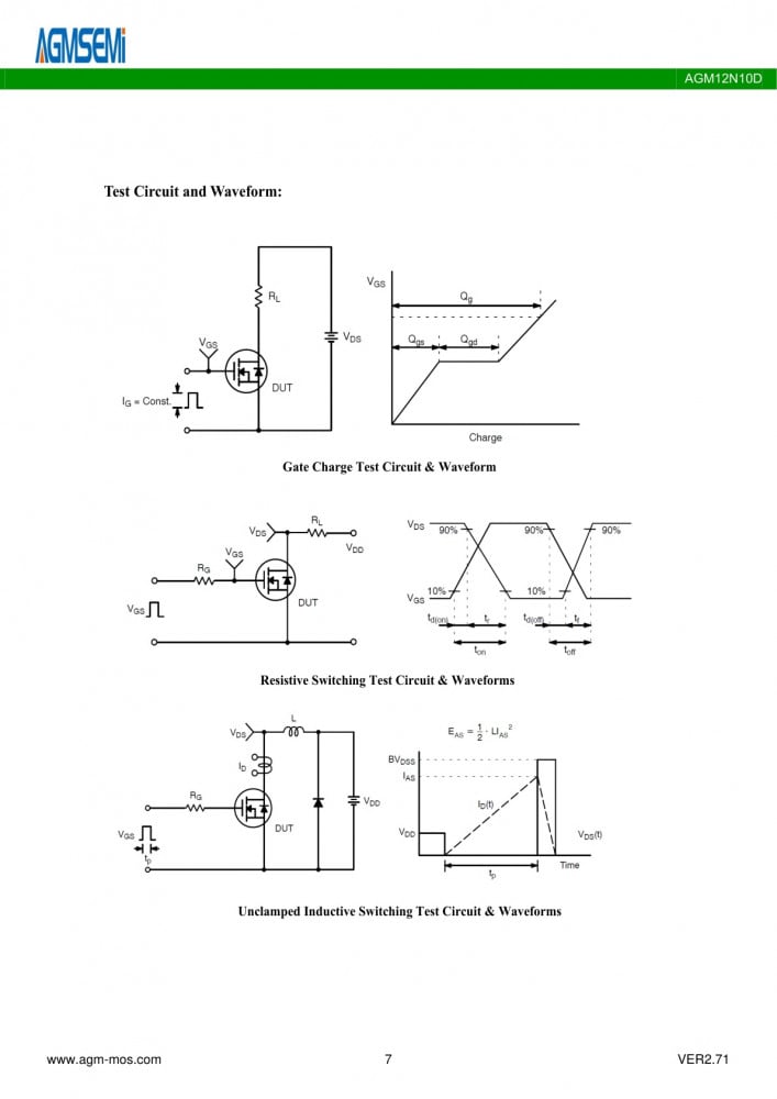 AGM12N10D datasheet page 7