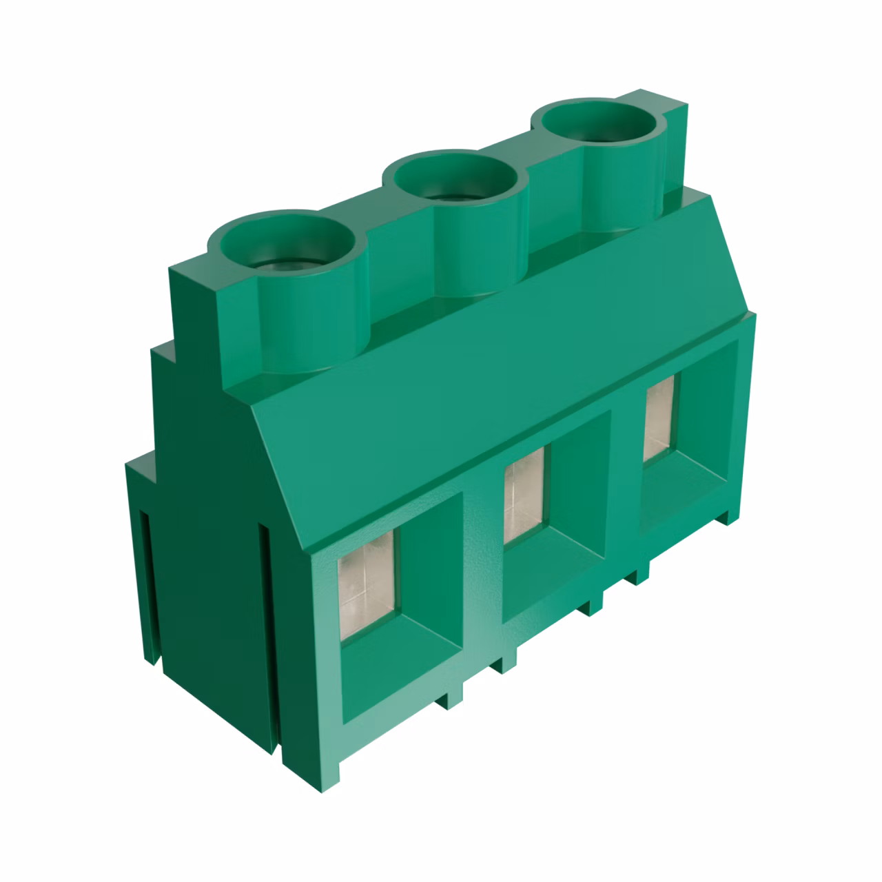 9.53mm Pitch Eurostyle Vertical Fixed Mount PCB Terminal Block, 3 Circuits for sale