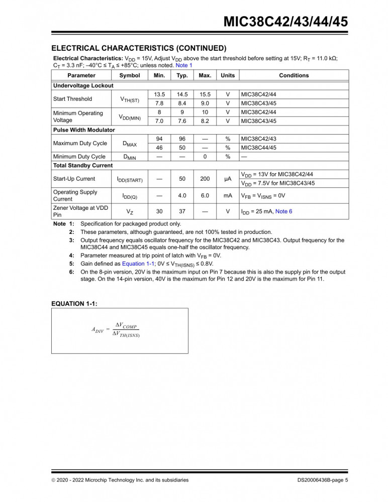 MIC38C45 technical document page 5