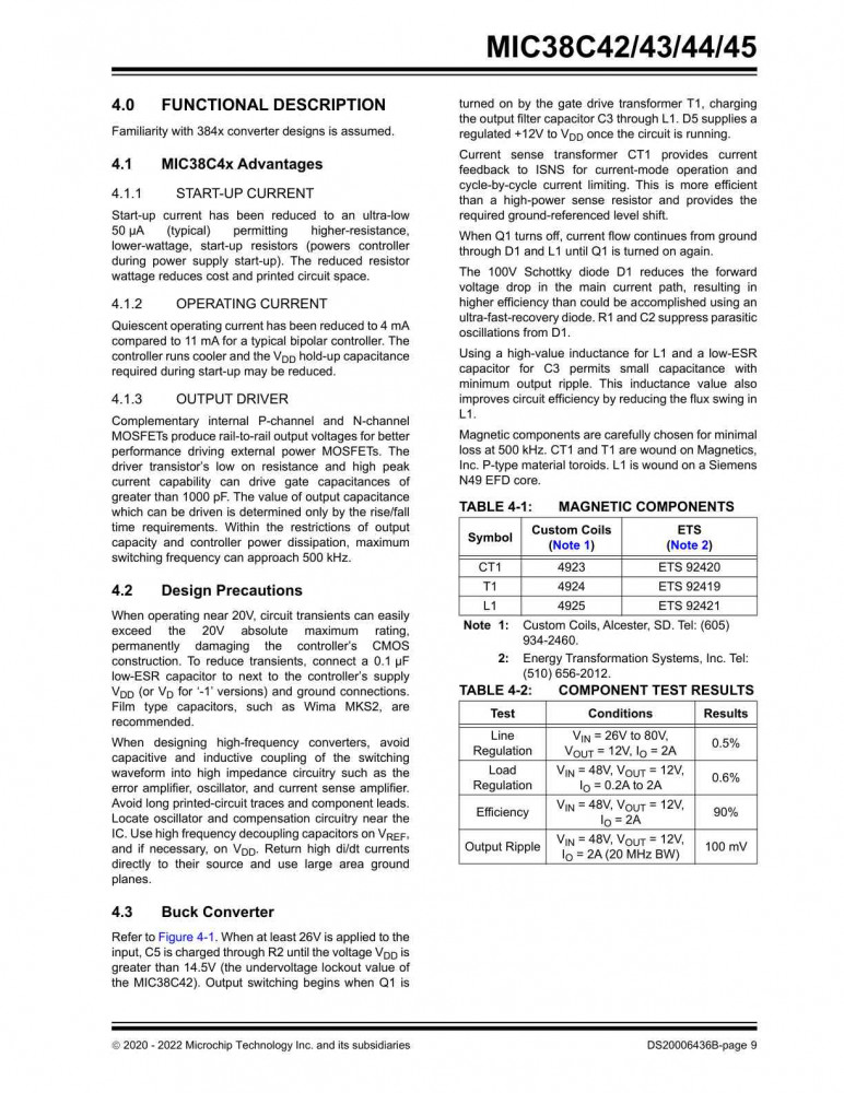 MIC38C45 technical document page 9