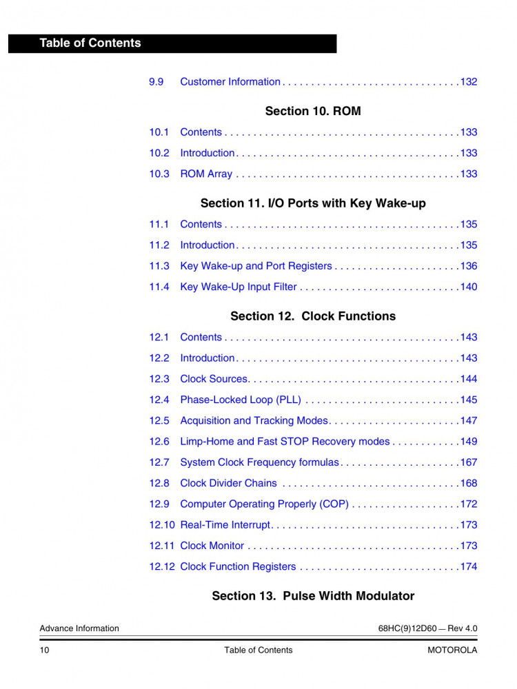 MC912D60PCPV datasheet page 10
