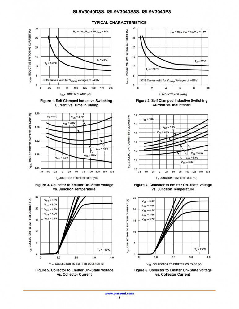 ISL9V3040P3 datasheet page 4