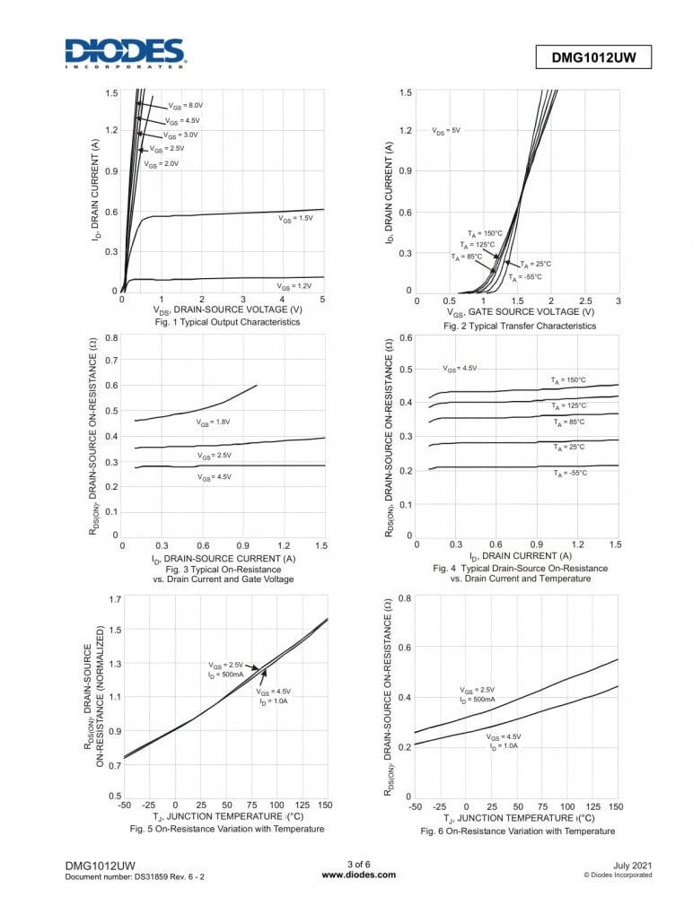 DMG1012UW-7 datasheet page 3