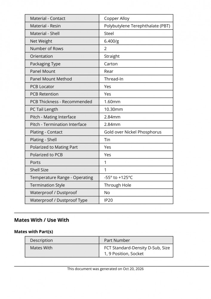 MOLEX 1731091062 product drawing preview, page 3