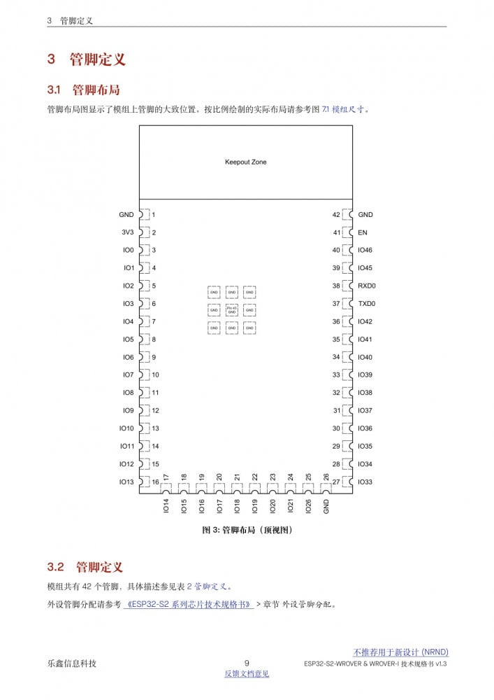 ESP32-S2-WROVER datasheet page 9