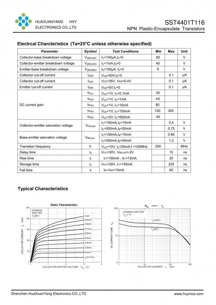 SST4401T116-HXY datasheet page 2