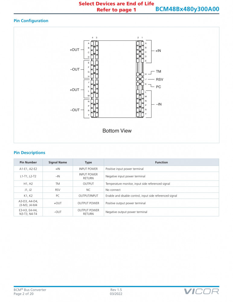 BCM48BF480T300A00 datasheet page 2