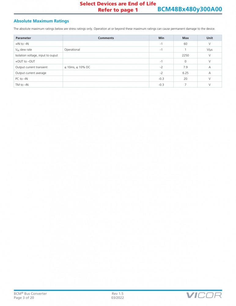 BCM48BF480T300A00 datasheet page 3