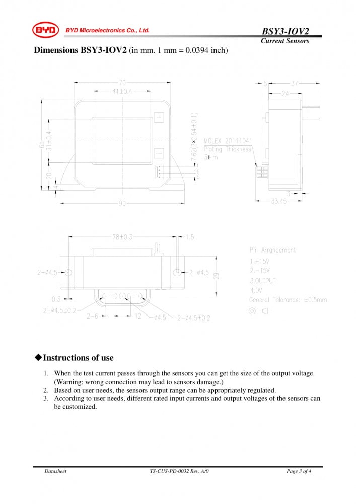 BSY3-800/4IOV2 datasheet page 3