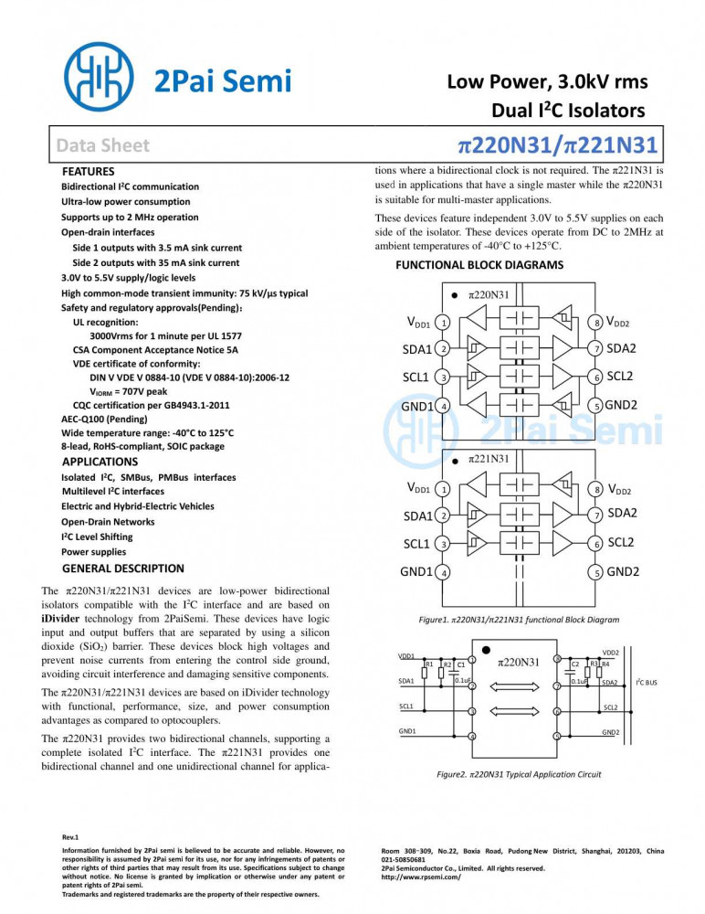 π220N31 datasheet page 1