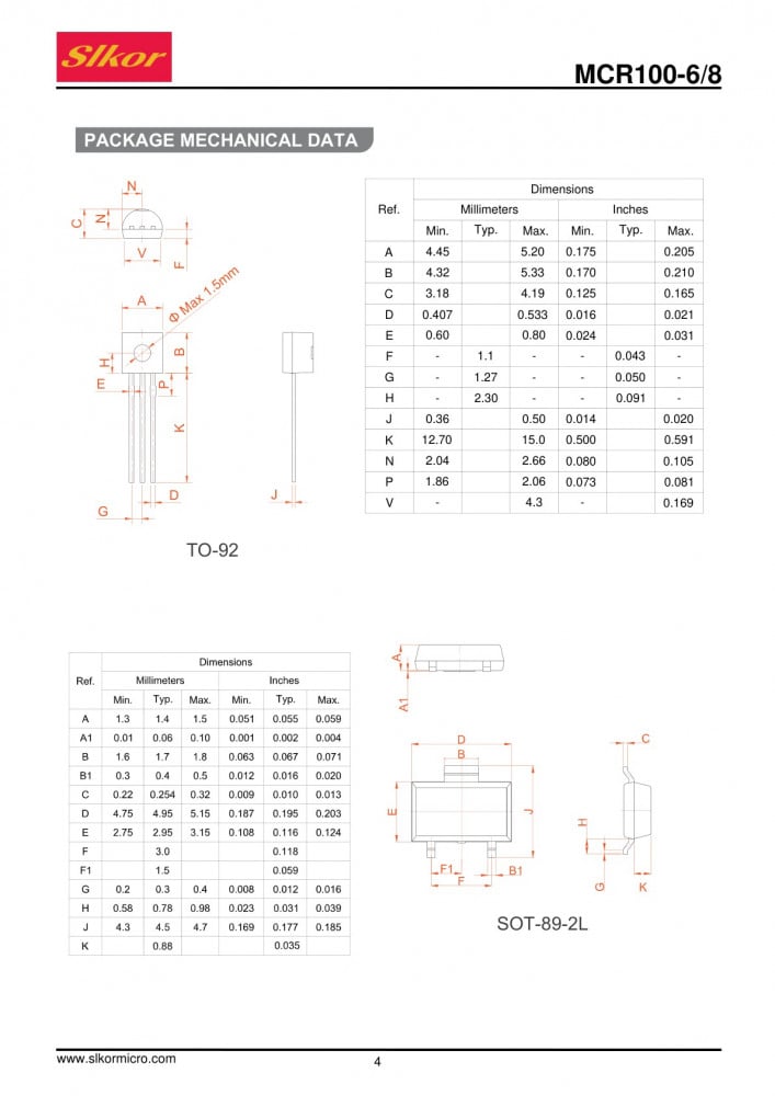 MCR100-6 datasheet page 4
