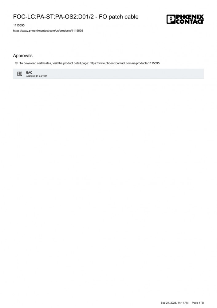 Phoenix Contact 1115595 technical document page 4
