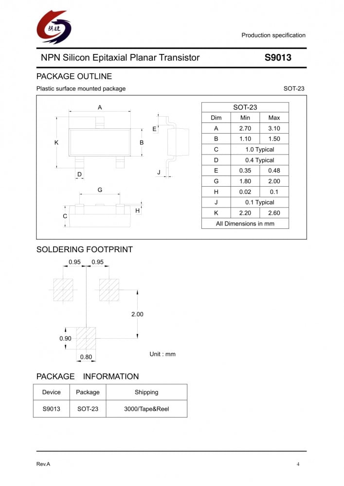 S9013 datasheet page 4