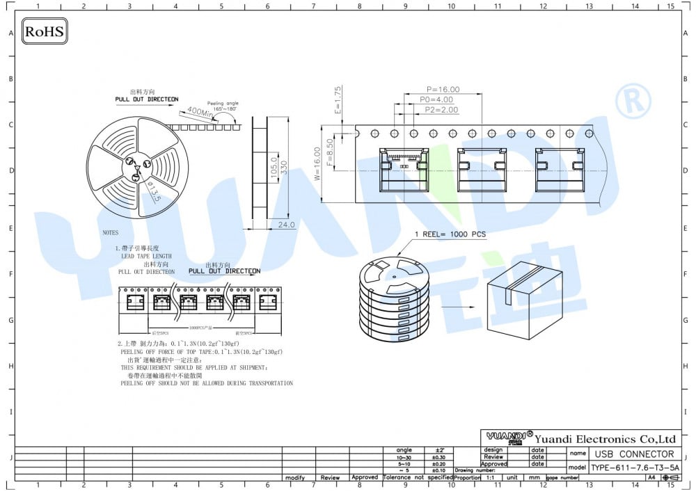 TYPE-611-7.6-T3-5A technical drawing page 2