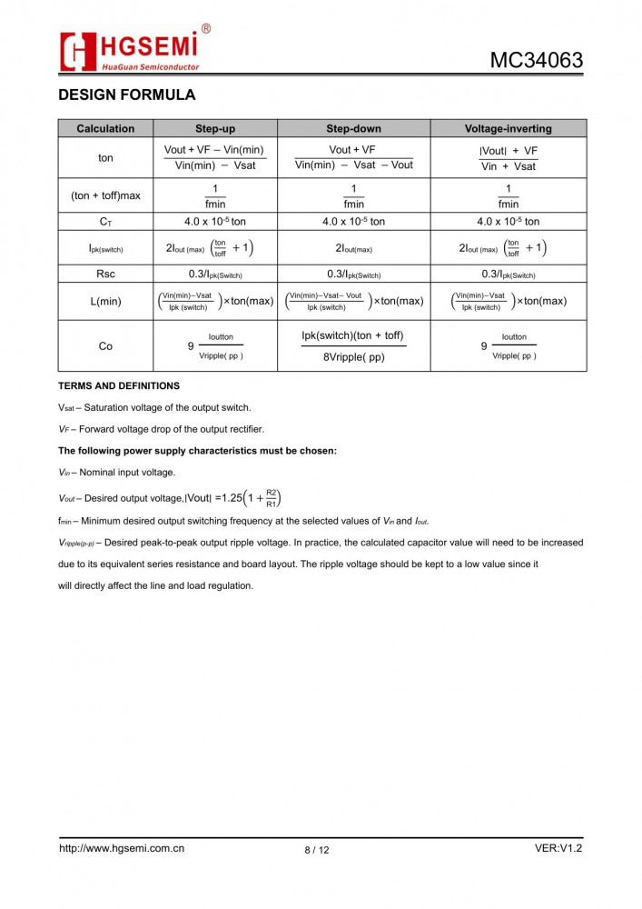 MC34063N datasheet page 8