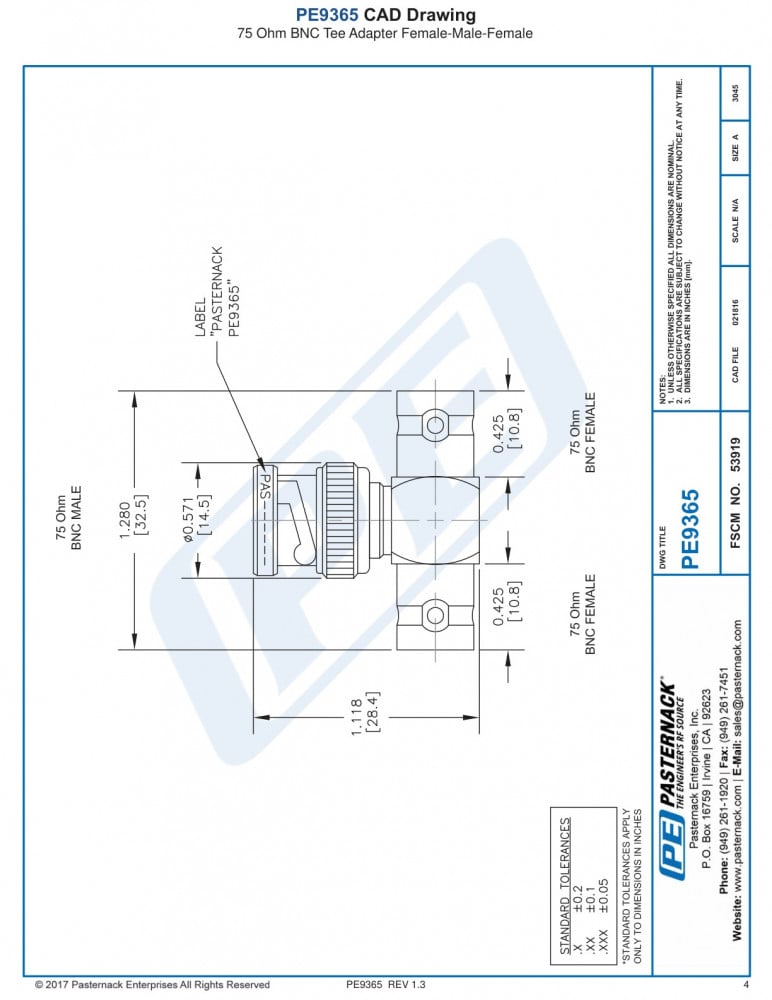 PE9365 technical document page 4