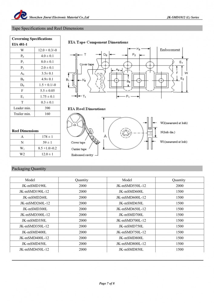 JK-mSMD800L-12 datasheet page 7