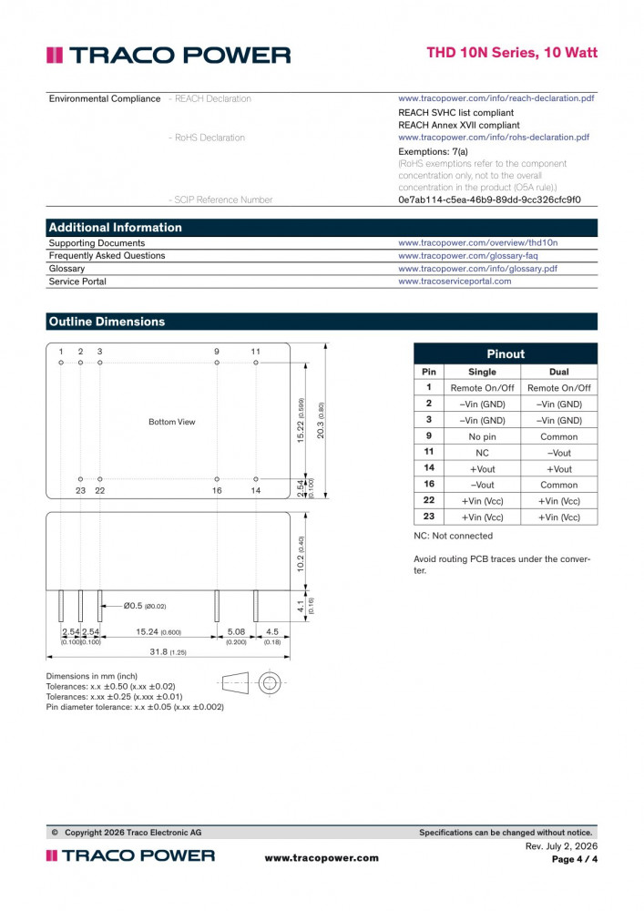 THD 10N series document page 4