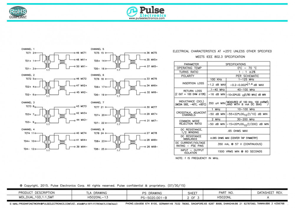 H5020NLT datasheet page 2