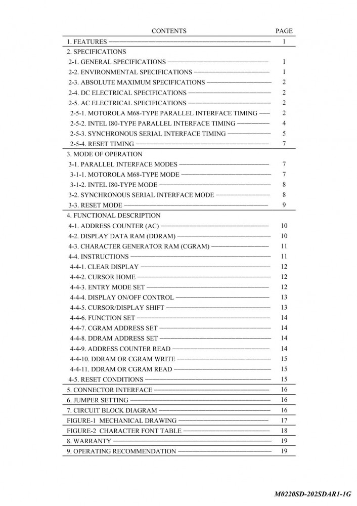 M0220SD-202SDAR1-1G datasheet page 3