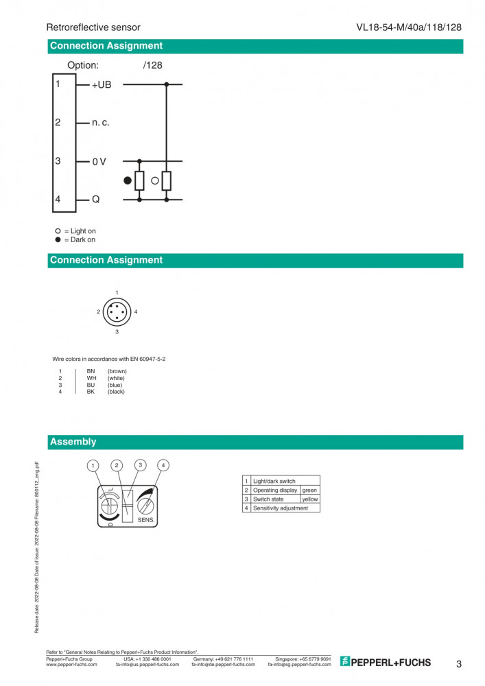 VL18-54-M/40A/118/128 technical document page 3